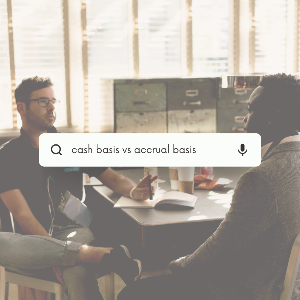 What is the first difference between cash basis and accrual basis ...